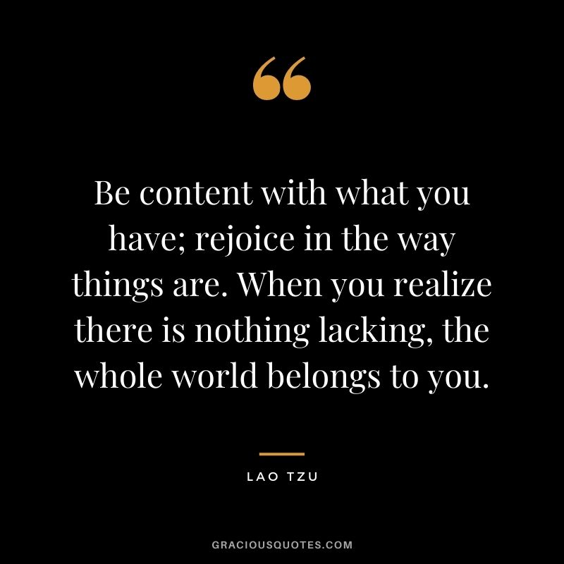 58 Inspiring Quotes on Contentment (HAPPINESS)