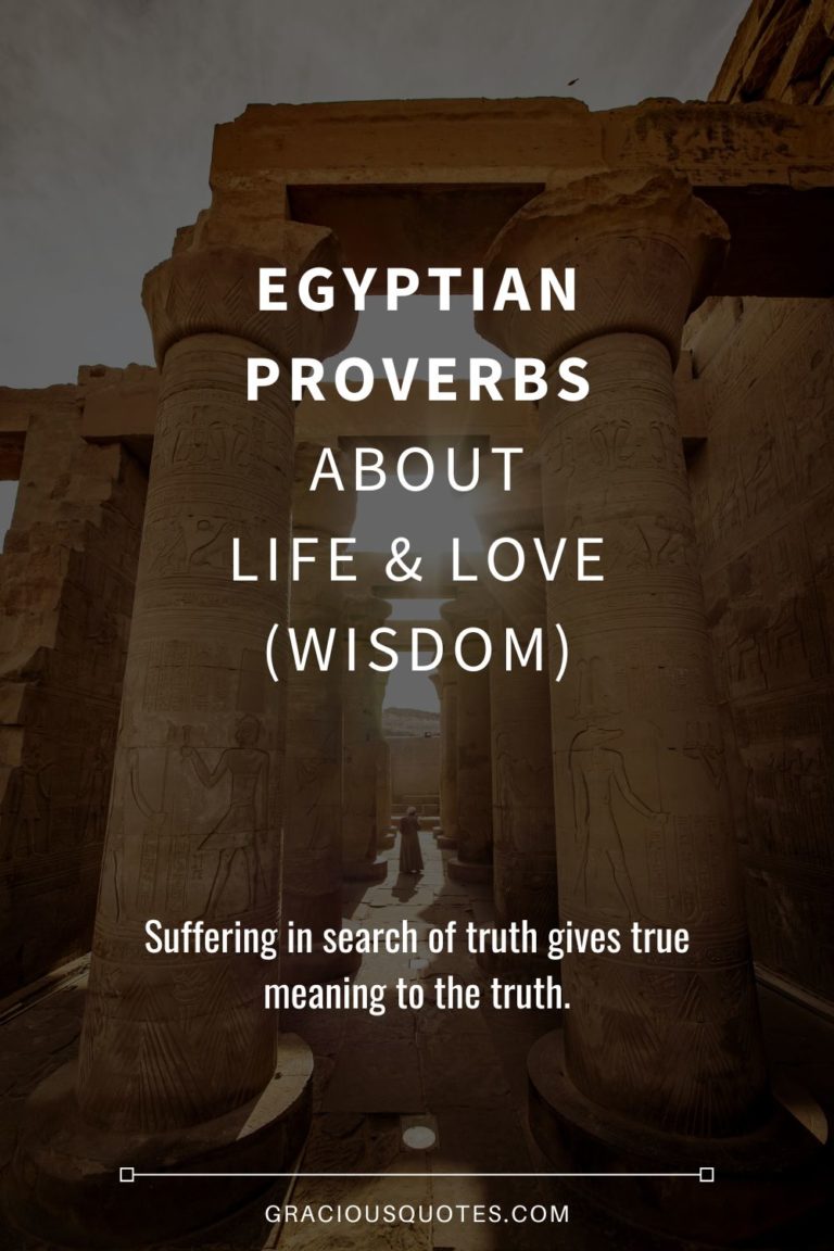 71 Egyptian Proverbs About Life & Love (WISDOM)