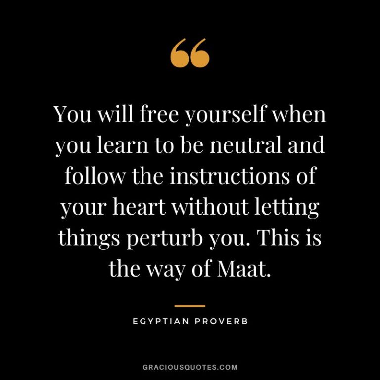 71 Egyptian Proverbs About Life & Love (WISDOM)